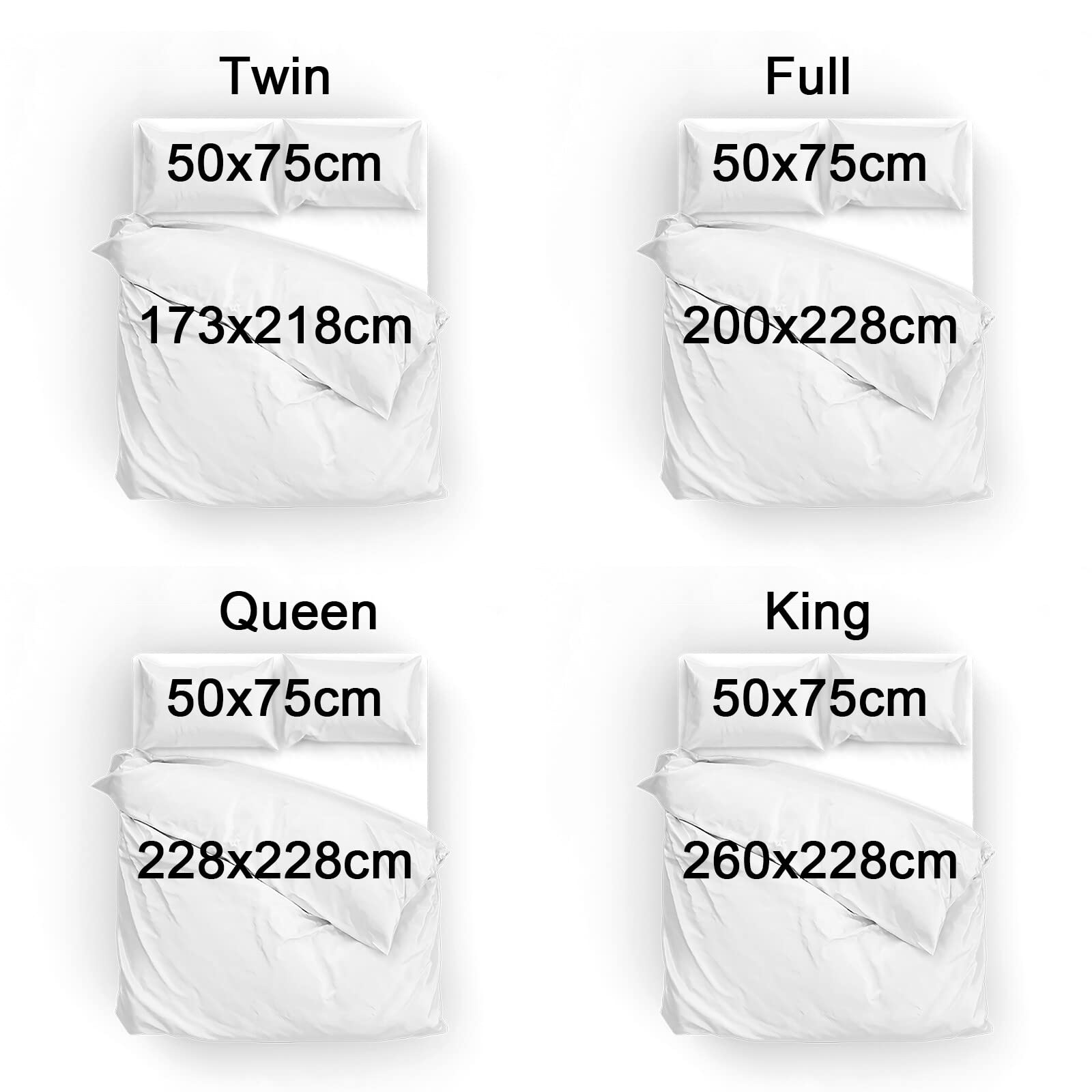 SSPENT The Anime Quilt Duvet Cover Hello Set Comforter Cover Kitty 3 Pieces Bedding Printed Quilt Cover Set with Pillow Cases Easy Care and Soft Hand Feel
