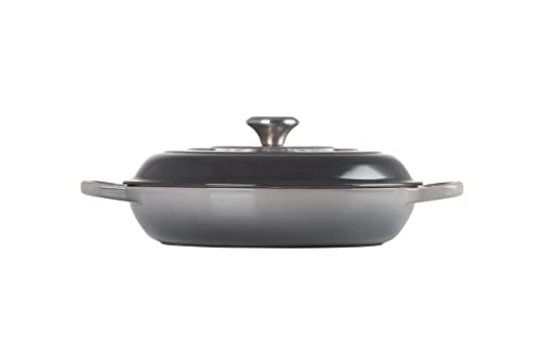 Le Creuset Enameled Cast Iron Signature Braiser, 3.5 qt., Oyster