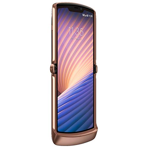 Motorola Razr 5G (2020) Dual-SIM XT2071-4 256GB ROM + 8GB RAM Factory Unlocked Flip Android Smartphone (Blush Gold) - International Version
