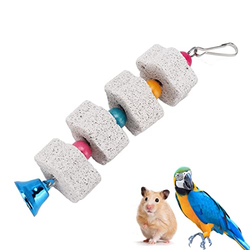 Syuanmuer Bird Chewing Toys, Bird Beak Grinding Stone,Bird Chewing Sticks Toys for Conures Parakeets Cockatiels Lovebirds