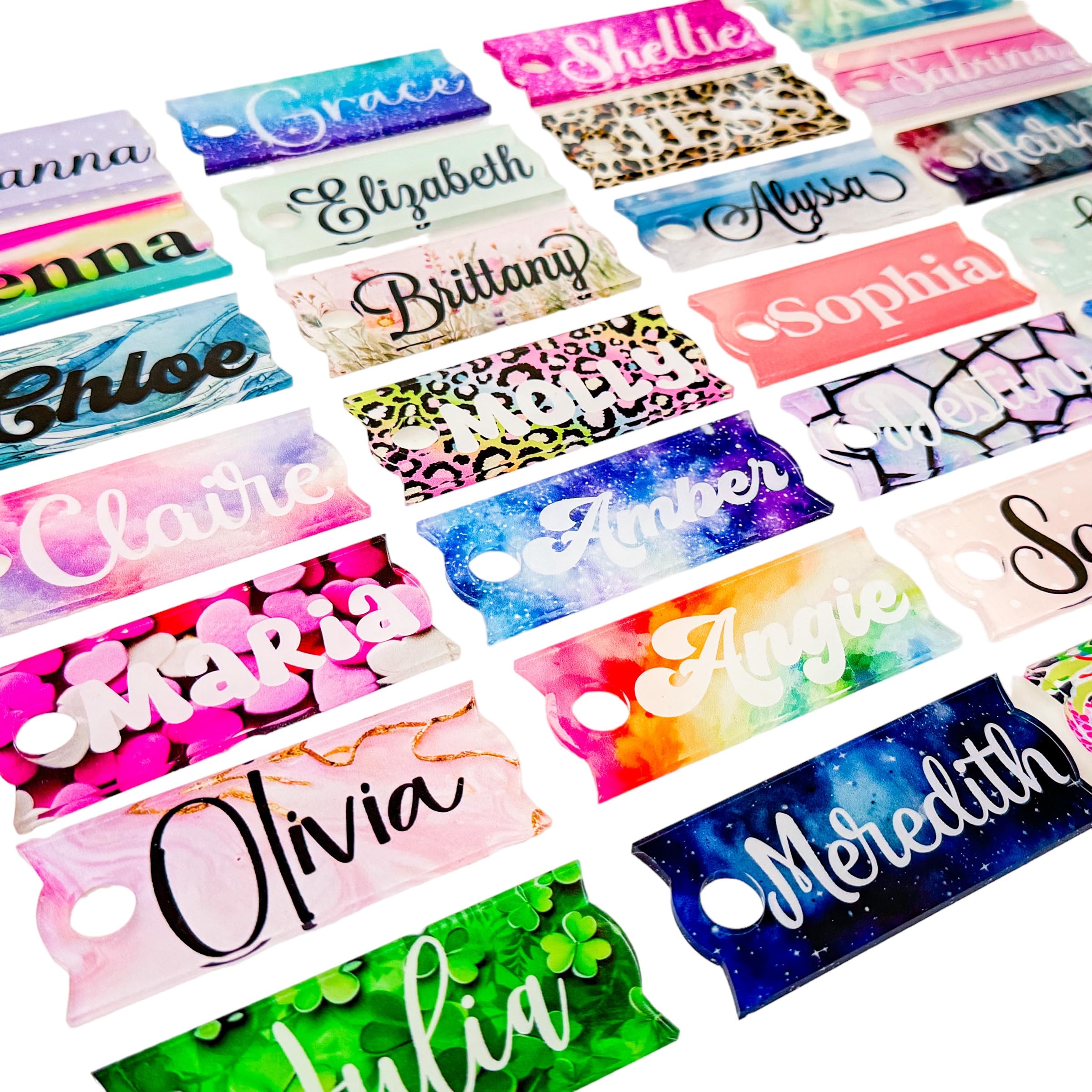 Stanley Name Plate 40Oz 30Oz - Personalized Stanley Cup Name Plate for Lid - Acrylic Name Plate For Cup - Tumbler Name Tag - Custom Acrylic Name Plate - Tumbler Lid Topper Accessories - Christmas Gift