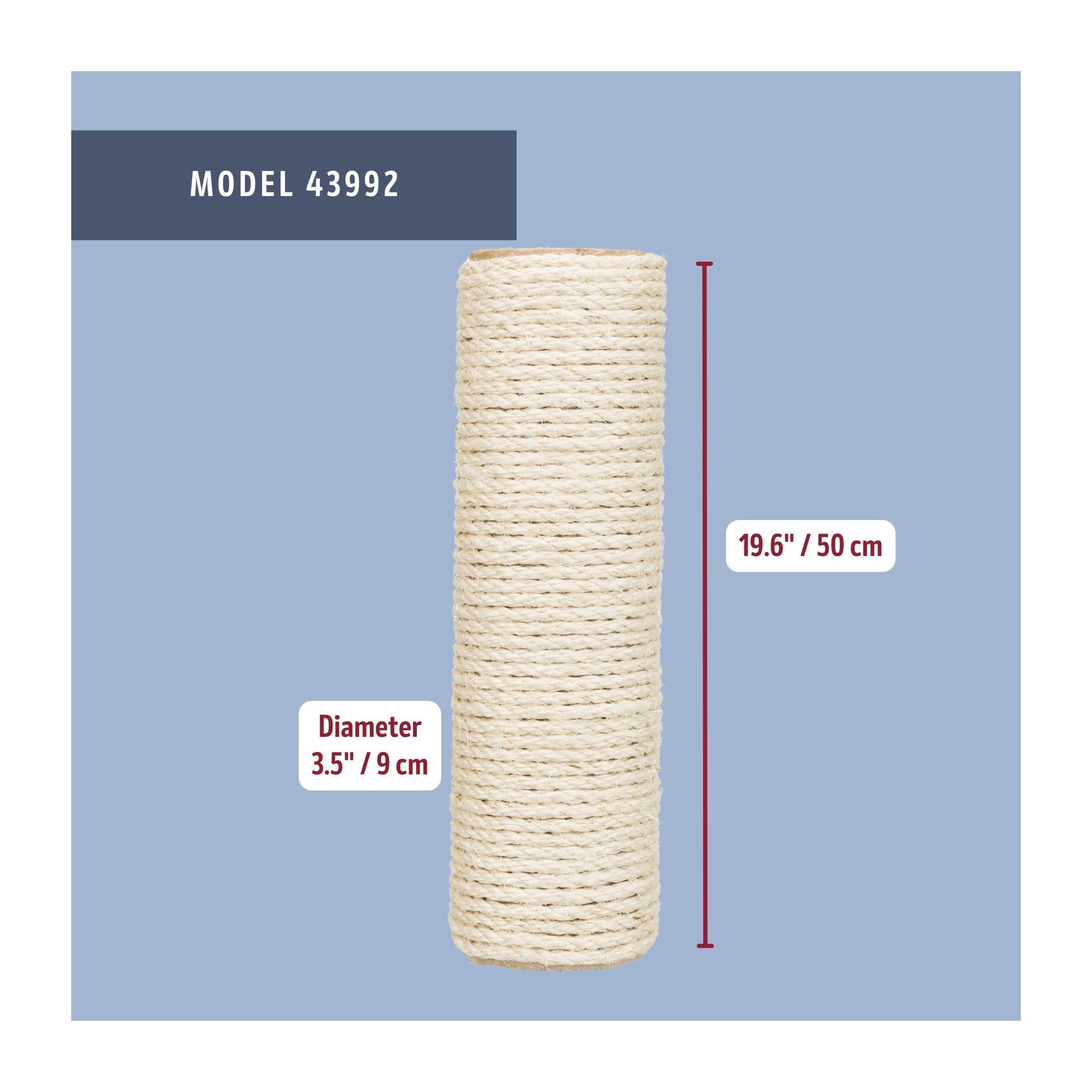 TRIXIE Replacement Cat Scratching Post 19.7 Inch - with Durable Sisal Rope