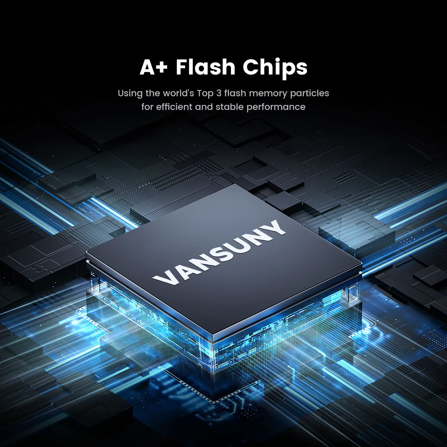 Vansuny 500GB USB 3.1 Portable External SSD, 430MB/s High-Speed USB C Mini Metal Portable External Solid State Drive for PC, Laptop, Phones and More