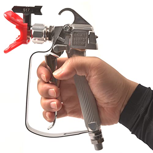 SZWENXIN Airless Paint Spray Gun 3600 PSI 517 TIP with Spray Guide Accessory Tool and 10IN Extension Pole, for Airless Paint Sprayer