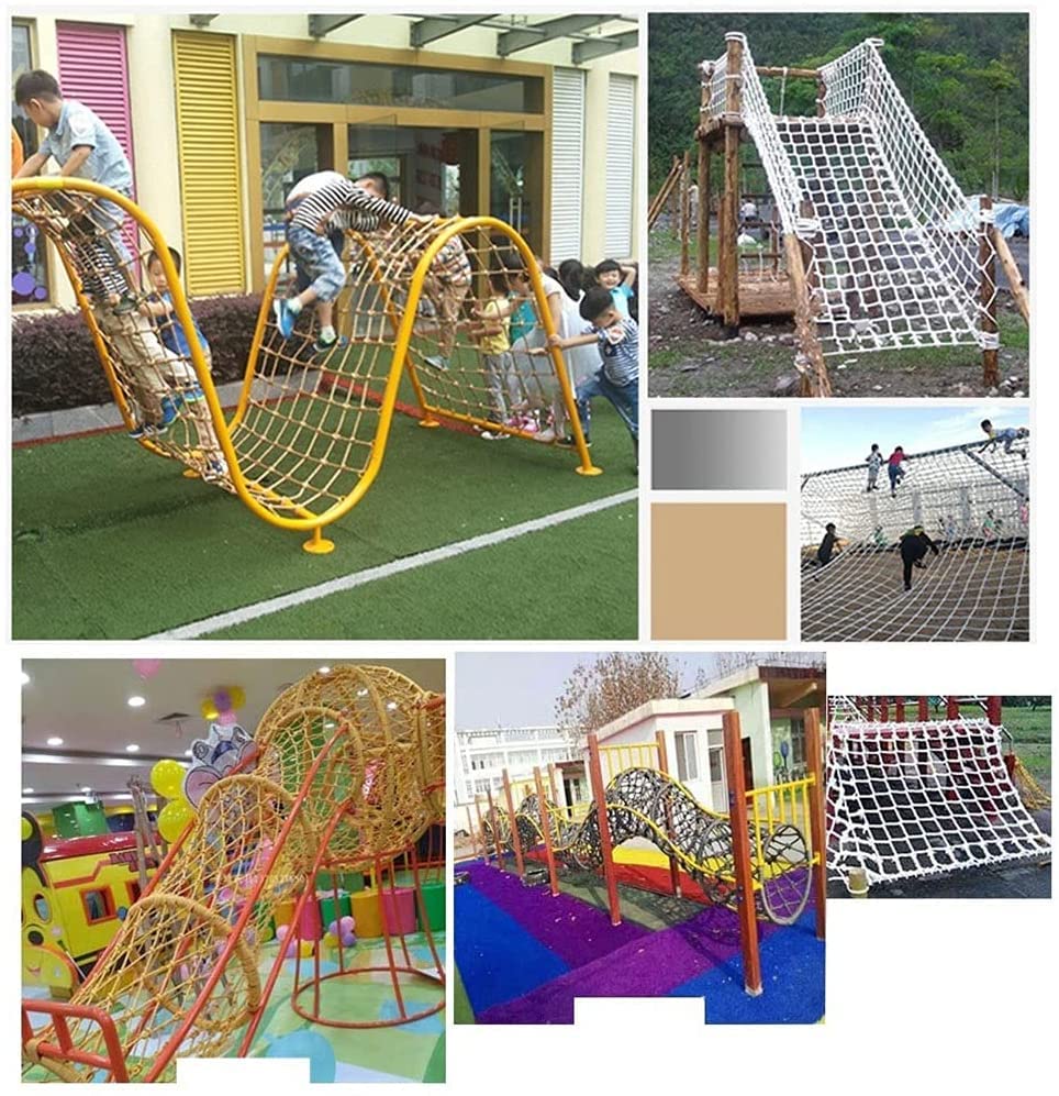 OUYOXI Safety Netting Stairs Balcony Rope Nets, Playground Entertainment Safety Net Outdoor Training Shatter-Resistant Net, Detachable Nylon Net Dia 8mm Mesh 8cm (Size:1 * 1m/3.3 * 3.3ft)