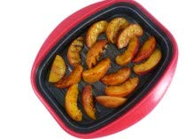 Microhearth Cookware Set (Everyday Pan Combo & Grill Pan) for Microwave Oven, Red