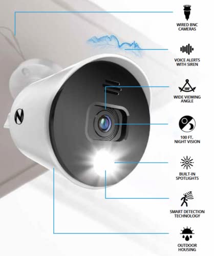 Night Owl DP8LSA 4K UHD BNC Hardwired Add on Camera Works BTD8 Series DVRs only