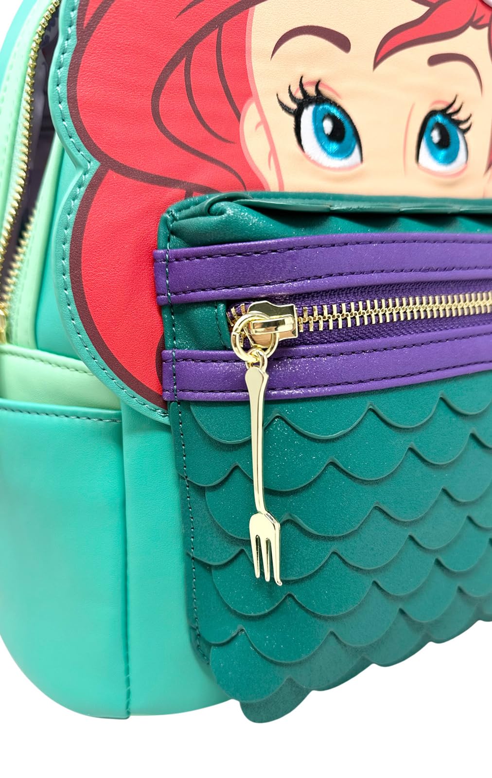 Loungefly Disney The Little Mermaid Ariel Cosplay Womens Double Strap Shoulder Bag Purse