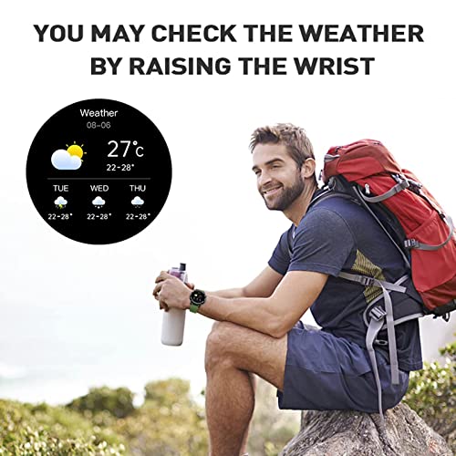 Military Smart Watch Fitness Tracker Sports Modes Long Battery Life Message Reminder Pedometer Counter IP68 Waterproof Smartwatch for Android iOS