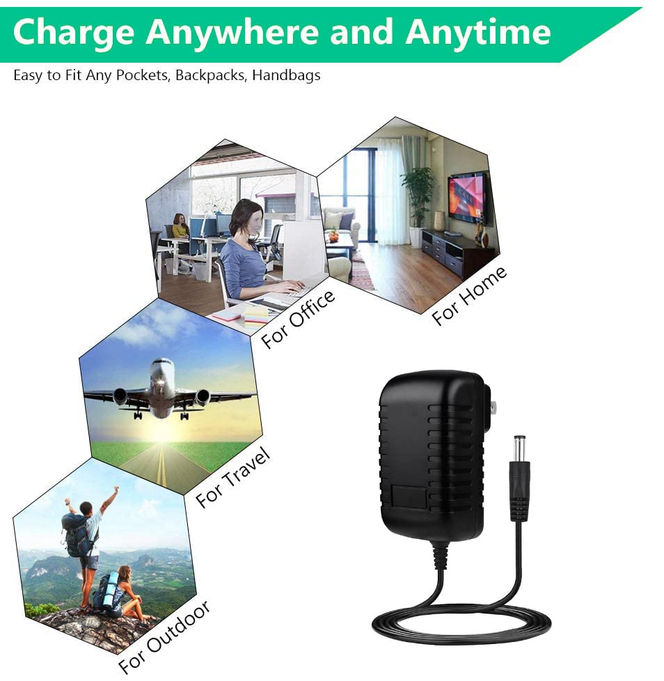 PBJYXSPED 6V 1A AC DC Power Supply 1 Amp 1000mA 6 Volt Adapter Replacement Charger 5.5mm * 2.5mm with Positive Center