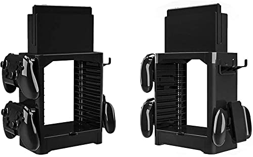 ForBEST Nintendo Switch Multi-Function Storage Bracket, Tower Holder Stand Shelf for Switch Game Disc Card Switch Console Host Switch Controller Switch Accessories