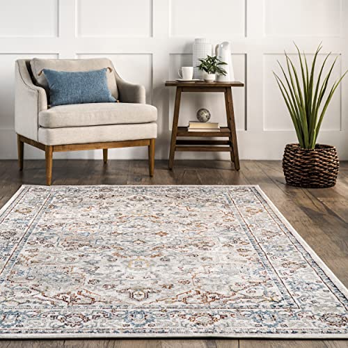 nuLOOM Cady Machine Washable Transitional Area Rug, 5x8, Beige