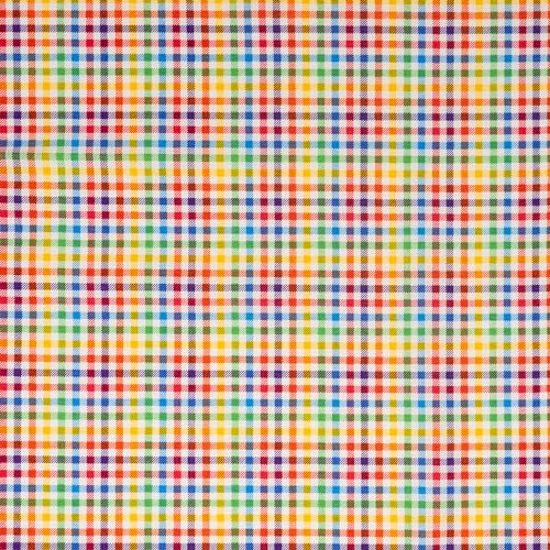 Singer, 100% Cotton, Rainbow Gingham Check