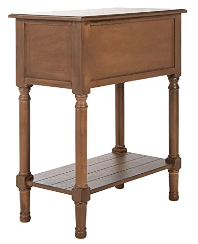 SAFAVIEH Home Collection Primrose Brown 3-Drawer Console Table