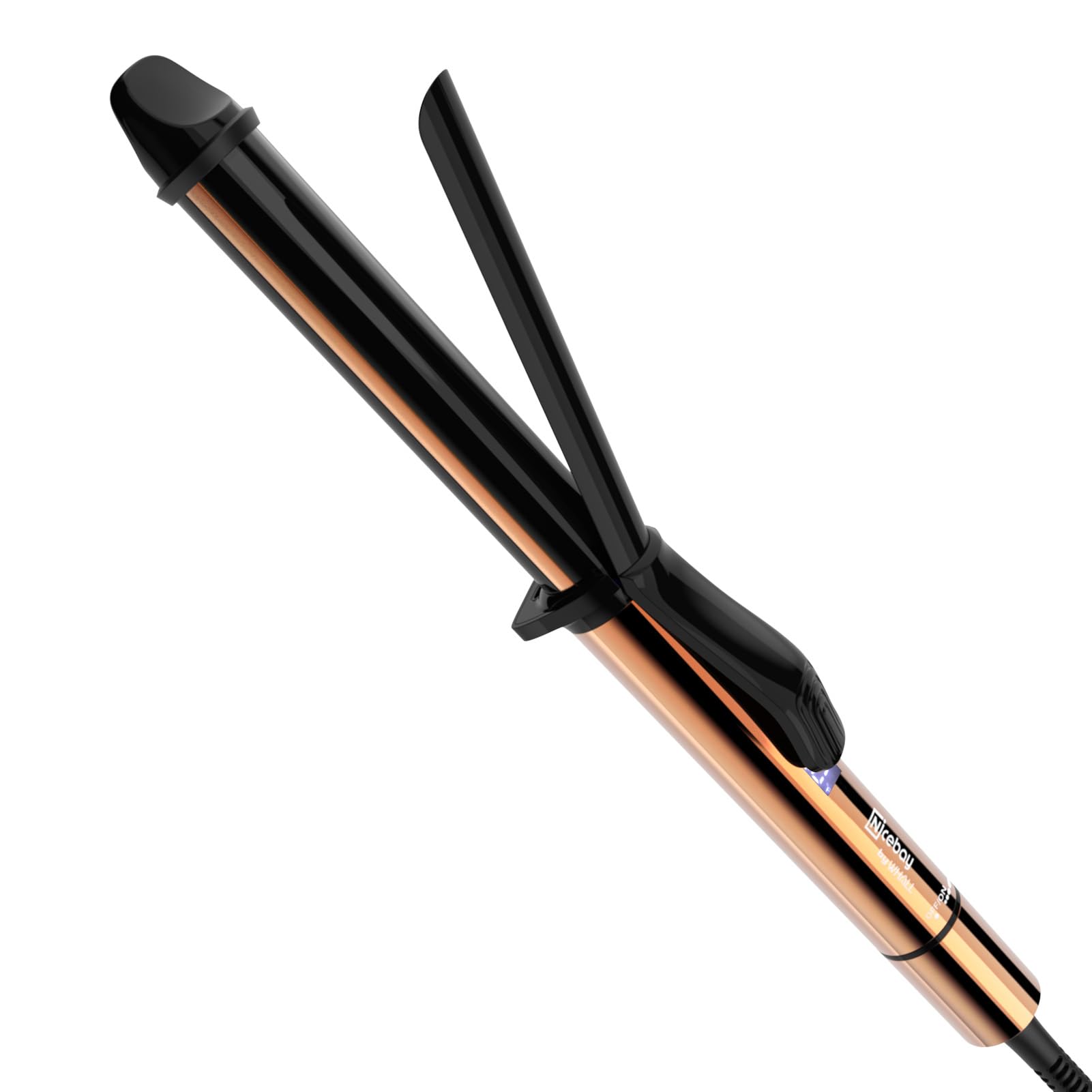 Nicebay Curling Iron, 1 Inch Hair Curling Iron with Ceramic Coating, Professional Curling Wand, Fast Heating up to 430°F, Temperature LED Display, Wide Voltage for Worldwide, 60 Mins Auto Off