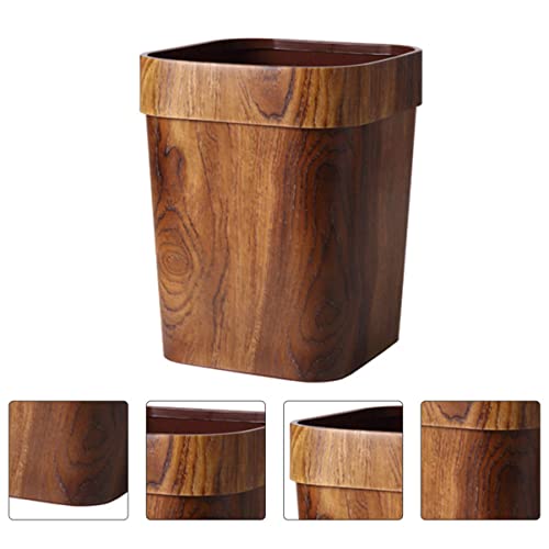 STOBAZA 1pc Dorm Bedroom for Bin Practical Counter Bathrooms Rooms Marble Home Farmhouse Pail Rubbish Siimulation Can: Basket Fashion Grain Modern Pattern Wastebasket, Xcm