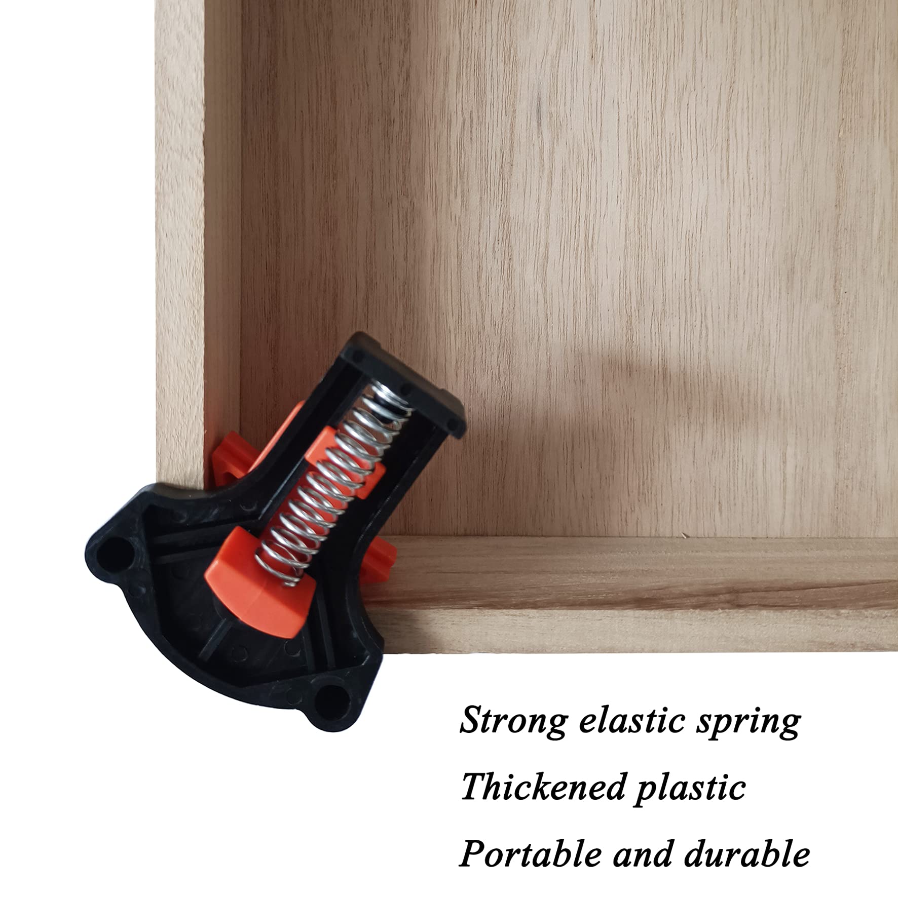 NOAMOO Corner Clamps For Woodworking Set Of 4 Adjustable 60/90/120 Degree Right Angle Clamps Tools Clip Fixer Welding, Drilling, Making Cabinets, Photo Framing