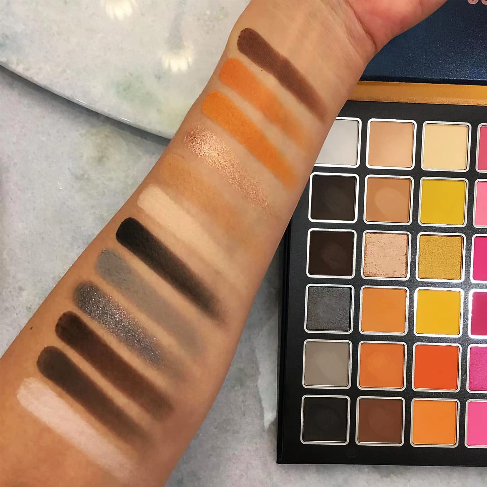 MYUANGO Color Cube Colorful Charm Eyeshadow Palette Richly Pigmented and Blendable Matte Shimmers 48 Rich Colors Waterproof Long Last Makeup Pallet Professional Eye Shadow Makeup
