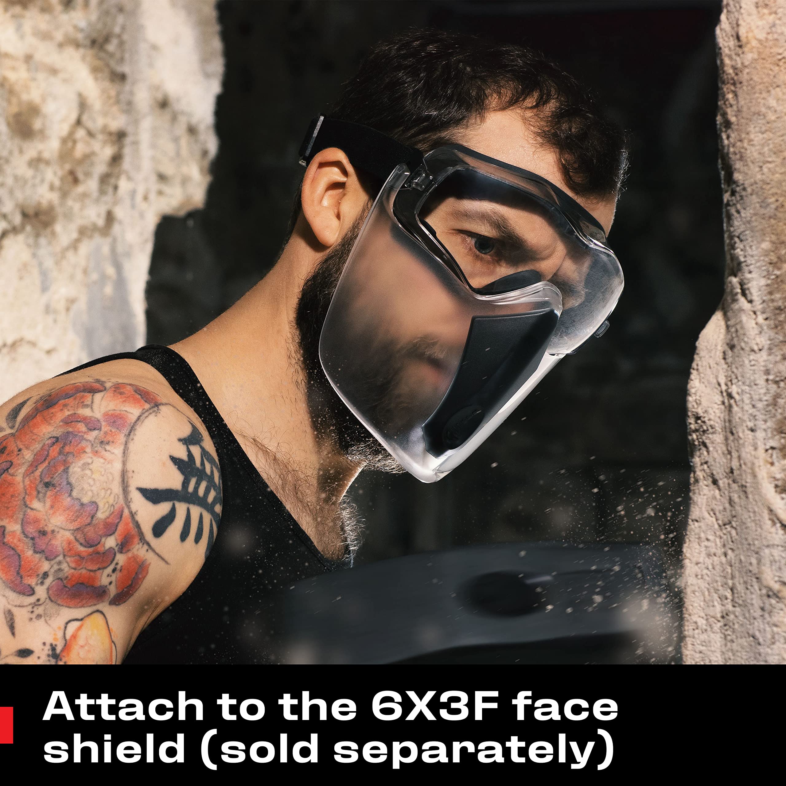 NoCry Safety Goggles Over Glasses for Men and Women; Anti Fog Scratch Resistant Men; Vented Lab with Extreme Impact Resistance; ANSI Z87.1 Certified