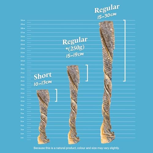 SKIPPER'S Cod Fish Skin Twists Dog Chews - 100% Fish Skin Grain Free Treats for Dogs, High in Protein & Low in Fat, Essential Omega 3 Oils | Great for Teeth (Short, 2.5 Oz)