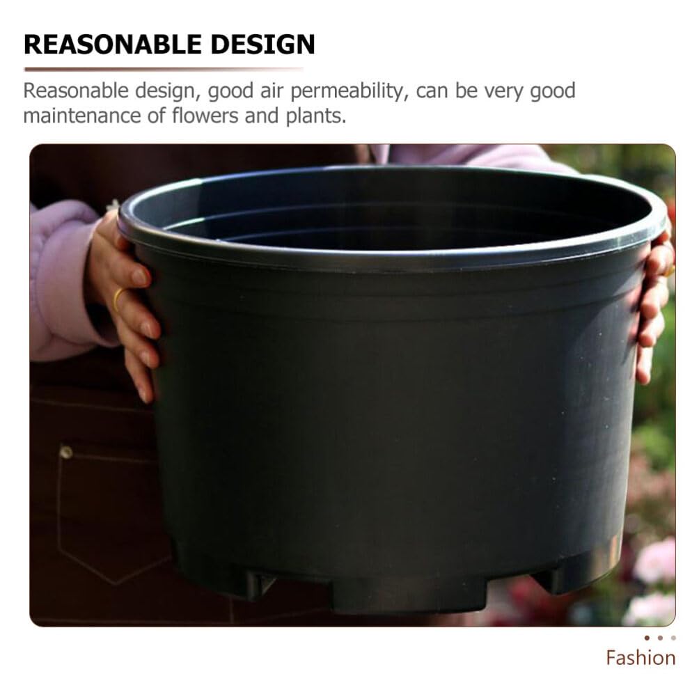 GANAZONO Flower Pots Flower Garden Pot Plant Round Cylinder Plastic Plant Pots