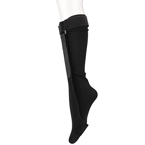 Ymiko Plantar Fasciitis Night, Plantar Fasciitis Night Splint Sock Relief Dual Strap Design Dorsiflexion Night Splint Compression Socks(L) Compression Socks