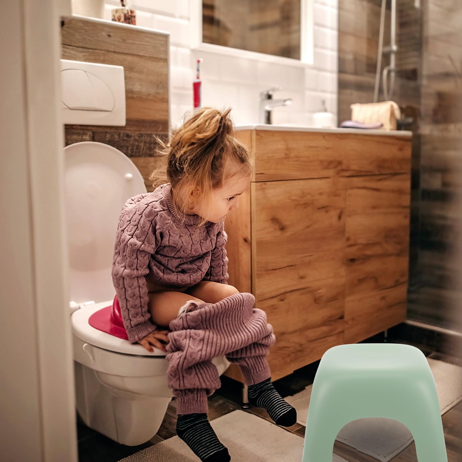PRETYZOOM Mini Heavy Portable Household Plastic Stool Kids Stool Office Small Stool Bathroom Stool for Kids Footstool Bedside Stool seat Stool Sink Chair Outdoor Child Mini Stool