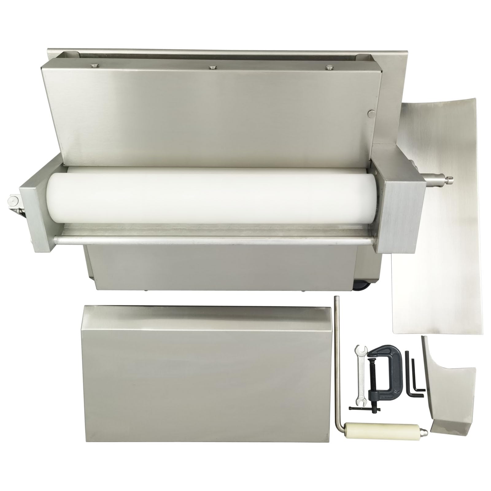 TECHTONGDA Manual Dough Sheeter Machine 16.5" Fondant Sheeter Pasta Maker Roller Machine Compact Dough Sheeter for Croissants, Pizza, Icing, Marzipan, Puff Pastry