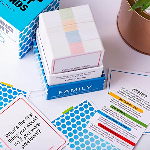 TALKING POINT CARDS Family Talk Bundle (Kids): 600 Thought Provoking Conversation Starters - 3 Packs: Family + Couples + Kids