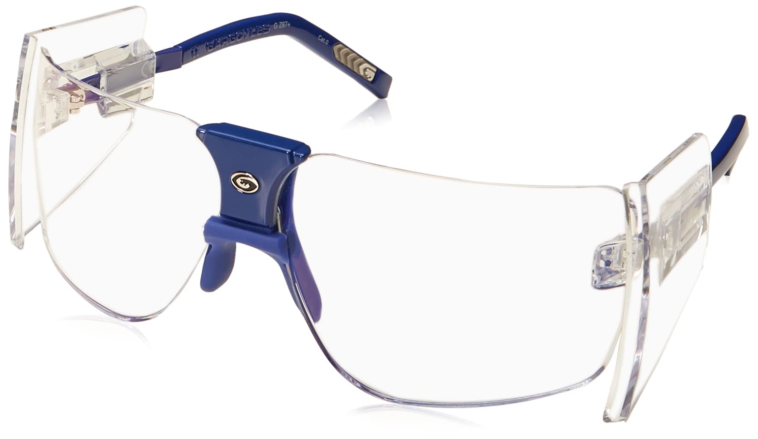 Gargoyles unisex adult 85's Sunglasses, Matte Black Frame/Smoke With Blue Mirror Lenses, 66mm US