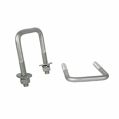 MEILIANJIA (8) Boat Trailer U-Bolt Galvanized Square 1/2" Dia x 3 1/16" x4 5/16"