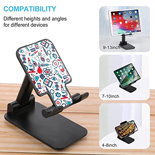 Nurse Medical Cell Phone Stand Foldable Tablet Holder Adjustable Cradle Desktop Accessories for Desk