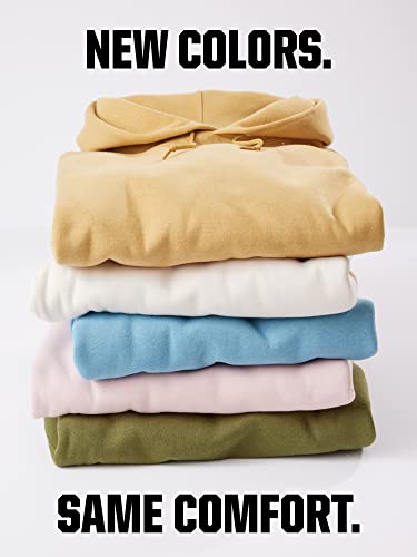 Russell Athletic Men's Hoodie Dri-Power Fleece Hoodies & Sweatshirts, Moisture Wicking, Cotton Blend, Relaxed Fit, Sizes S-4X, Arctic Blue, Small