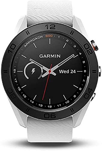 Garmin Approach S60 White Band Touchscreen GPS-Enabled Golf Watch with Preloaded Course Maps & Sleep Monitoring(Renewed)