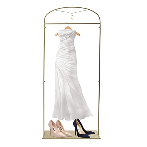 TFCFL Wedding Dress Rack Gold Wedding Dress Display Stand Modern Simple Clothing Store Metal Display Rack Home Freestanding Garment Rack Clothes Display Rack