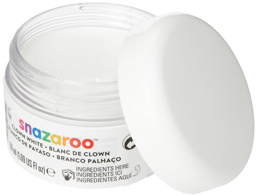 Snazaroo Face and Body Paint, Clown White, 50ml