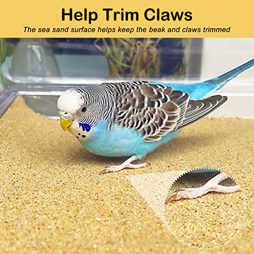 S&X Gravel Paper for Bird Cage 12-Pack 16β x 10β Gravel Liner Paper Sand Sheets Bird Cage Liners