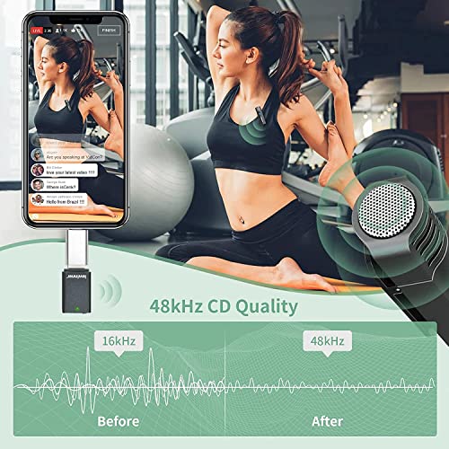 Lewinner Wireless Lavalier Microphone for Computer, iPhone, iPad, Android, Laptop, Speaker, 48KHz Plug & Play Lapel Mic for YouTube, Facebook, TikTok, Vlog, Zoom - Noise Reduction/Auto Sync