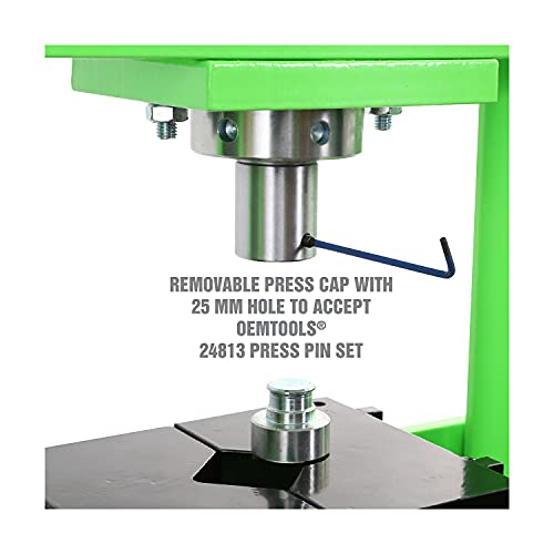 OEMTOOLS 25088 Hydraulic 10 Ton Benchtop Press with Double Speed Pump, Hydraulic Press, Small Shop Press, Wheel Bearing Press, Press Hydraulic