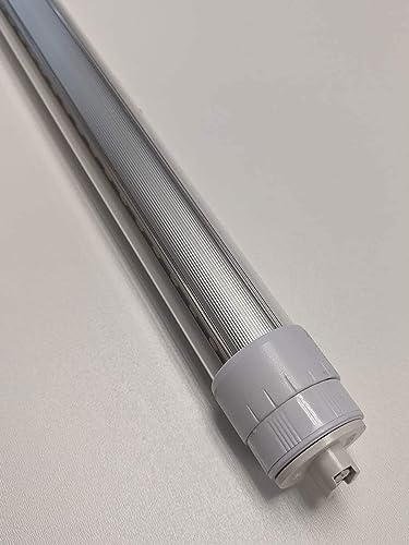 Plan Hoot (4 Pack) - R17D HO T8 T12 Double Sided Fluorescents Replacement 6500K LED TUBE LIGHTS (F36 (33.8 Inches)), Silver