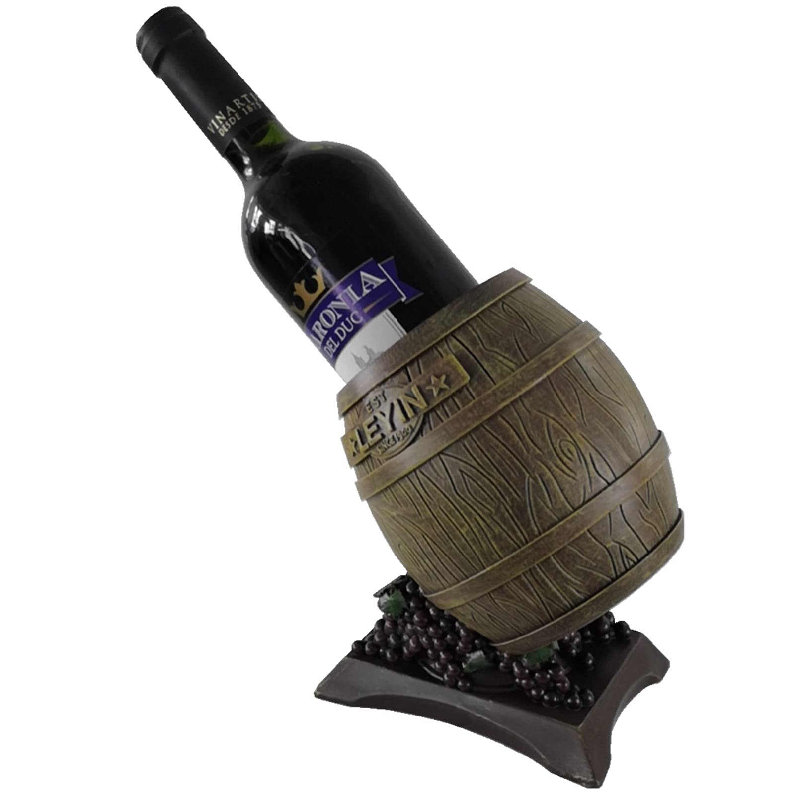 LEYIN Resin Wine Rack Barrel Wine Rack is a Novel Gift for Wine Lovers