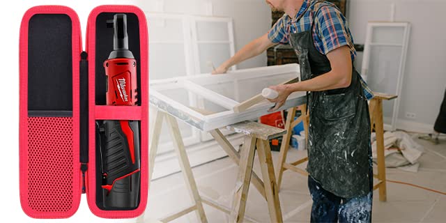 khanka Hard Storage Case Replacement for Milwaukee 2457-20 M12 Cordless 3/8" Lithium-Ion Ratchet, Case Only