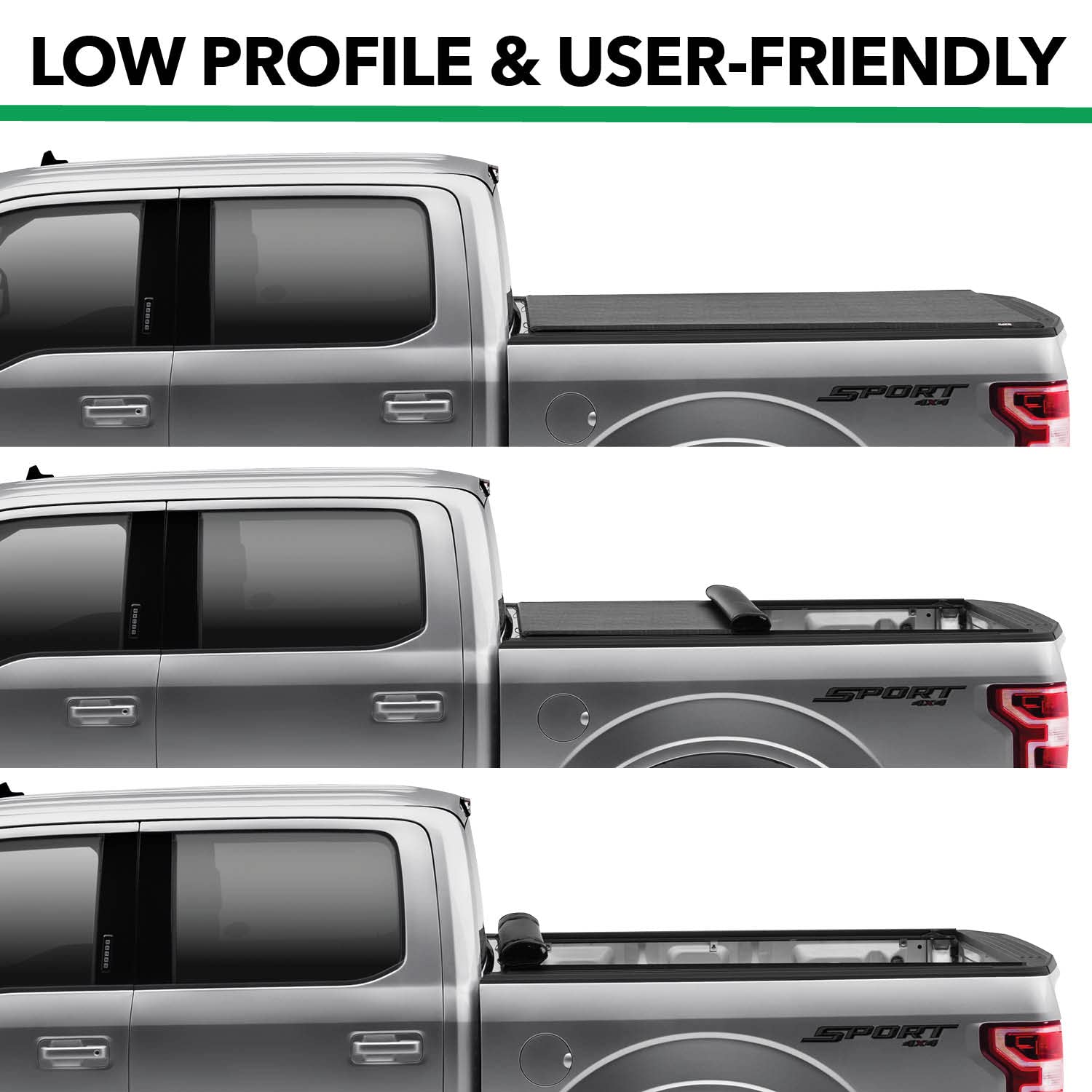 Gator Covers Gator ETX Soft Roll Up Truck Bed Tonneau Cover | 53306 | Fits 2004 - 2014 Ford F-150 5' 7" Bed (67'')