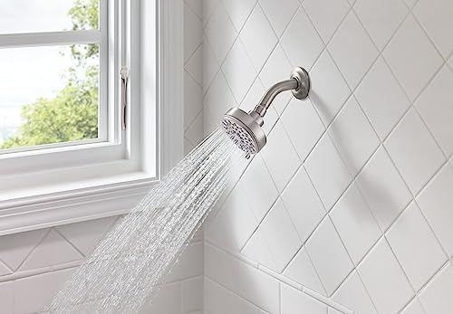 Moen 20090SRN Ignite Five-Function 3 3/4" Diameter Spray Head Wallmount, Spot Resist Brushed Nickel
