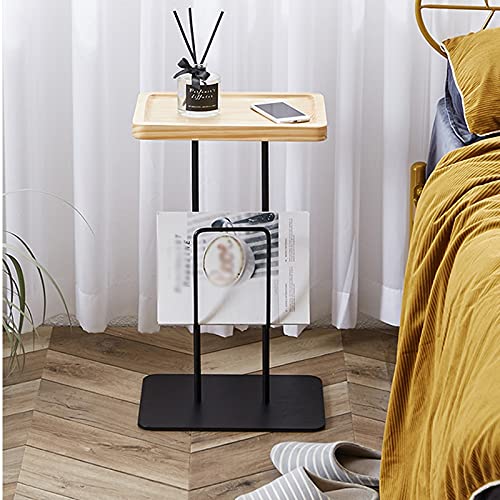 GHGHF Living Room Sofa Wood Small Side Table Simple Storage Small Table Bedroom Bedside Table