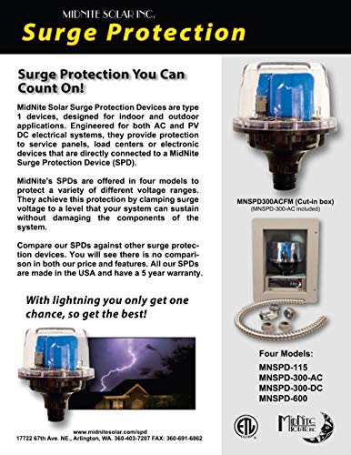 MidNite Solar MNSPD-300-DC Surge Protection Device 300VDC
