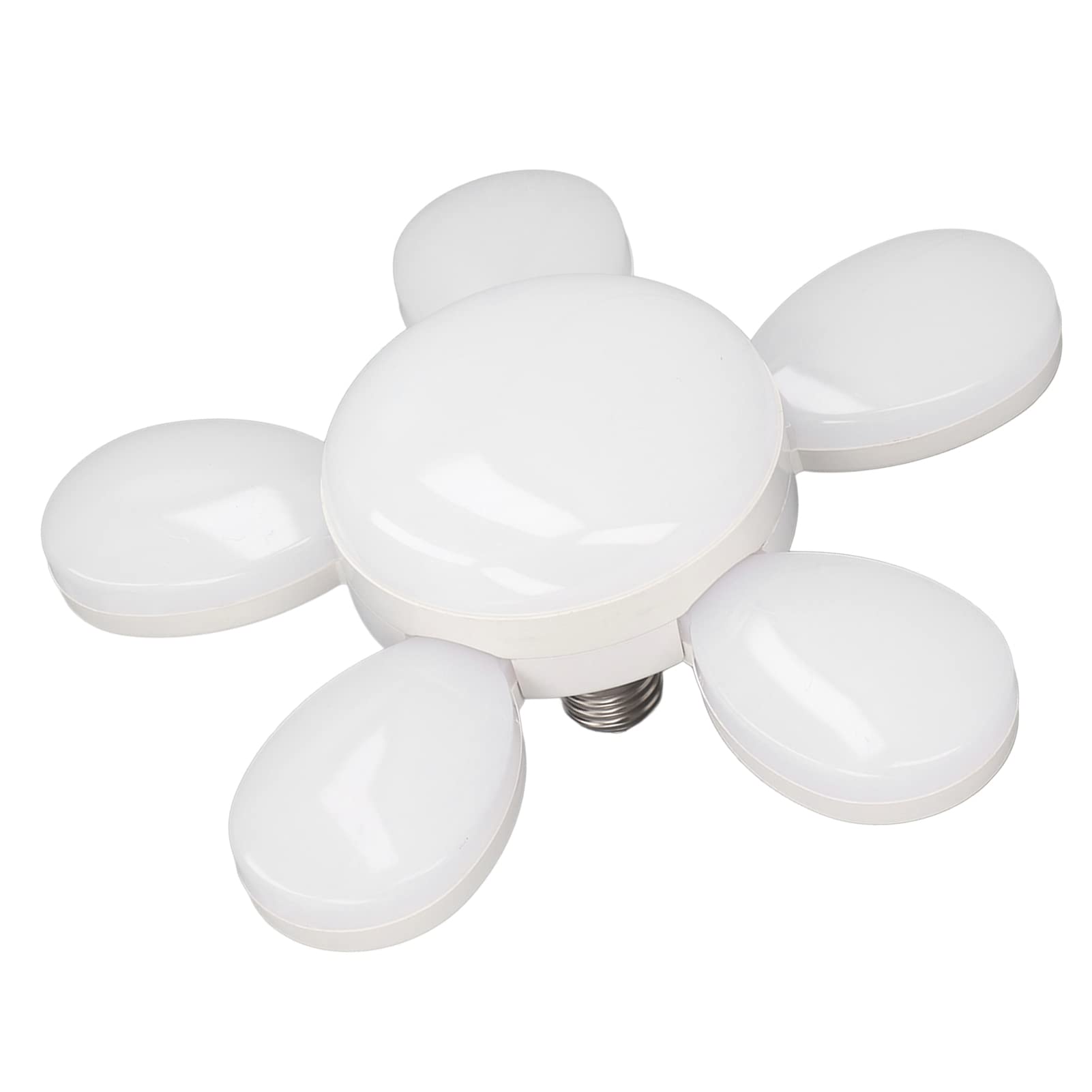 yaogohua LED Garage Ceiling Light, 50W 6500K White Lighting E27 E26 Base 8000LM, Adjustable Deformable Light for Warehouse Balcony Corridor 85β265V