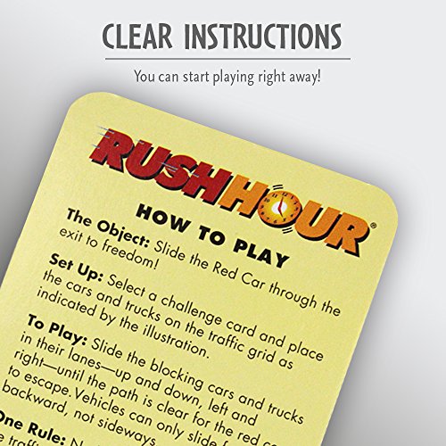 ThinkFun Rush Hour Traffic Jam Brain Game and STEM Toy for Boys and Girls Age 8 and Up β Tons of Fun With Over 20 Awards Won, International seller for Over 20 Years