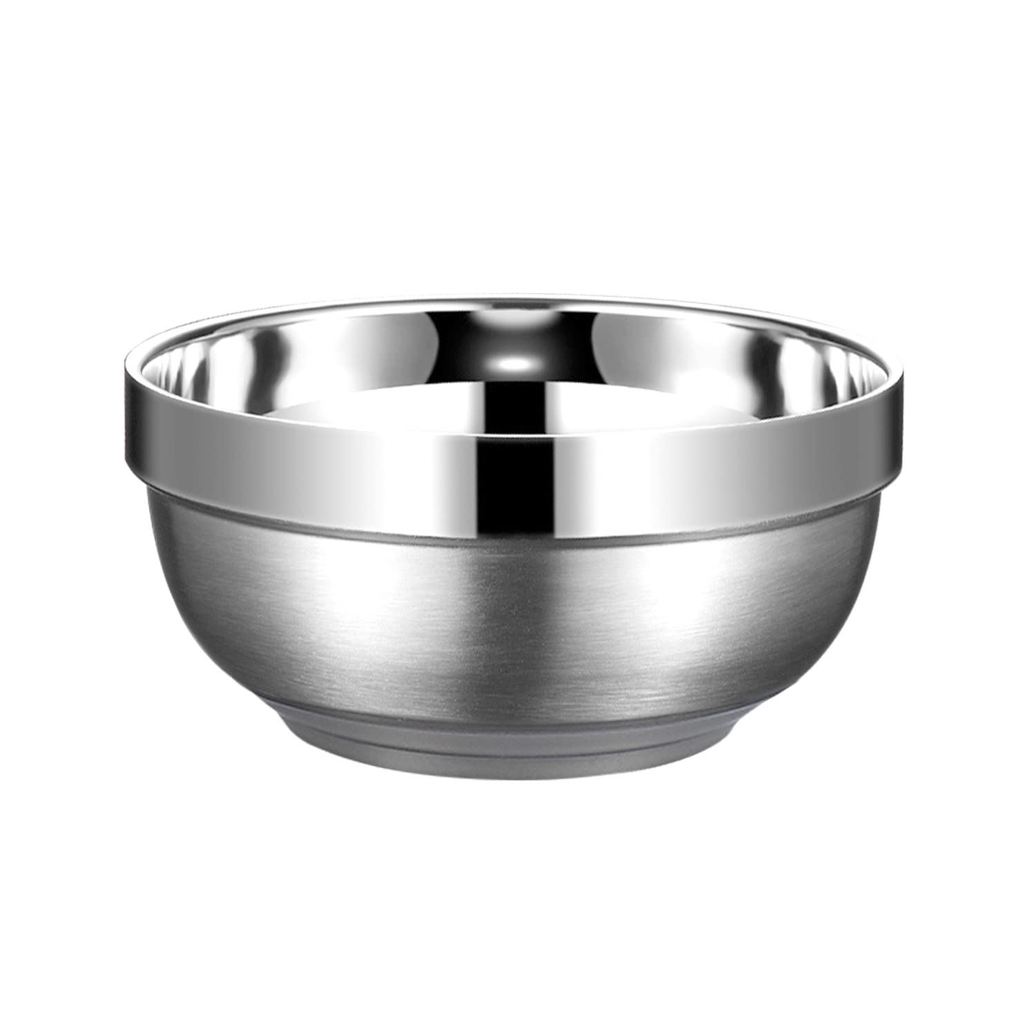 LIANGCHUANG Heat Insulated Stainless Steel Bowls, SUS 304, Double Walled Multipurpose, 30 oz, Perfect Snack Bowls for Serving Ice Cream or Hot Soup, Cereal, Rice, Noodles, Salad. (1 Pack)