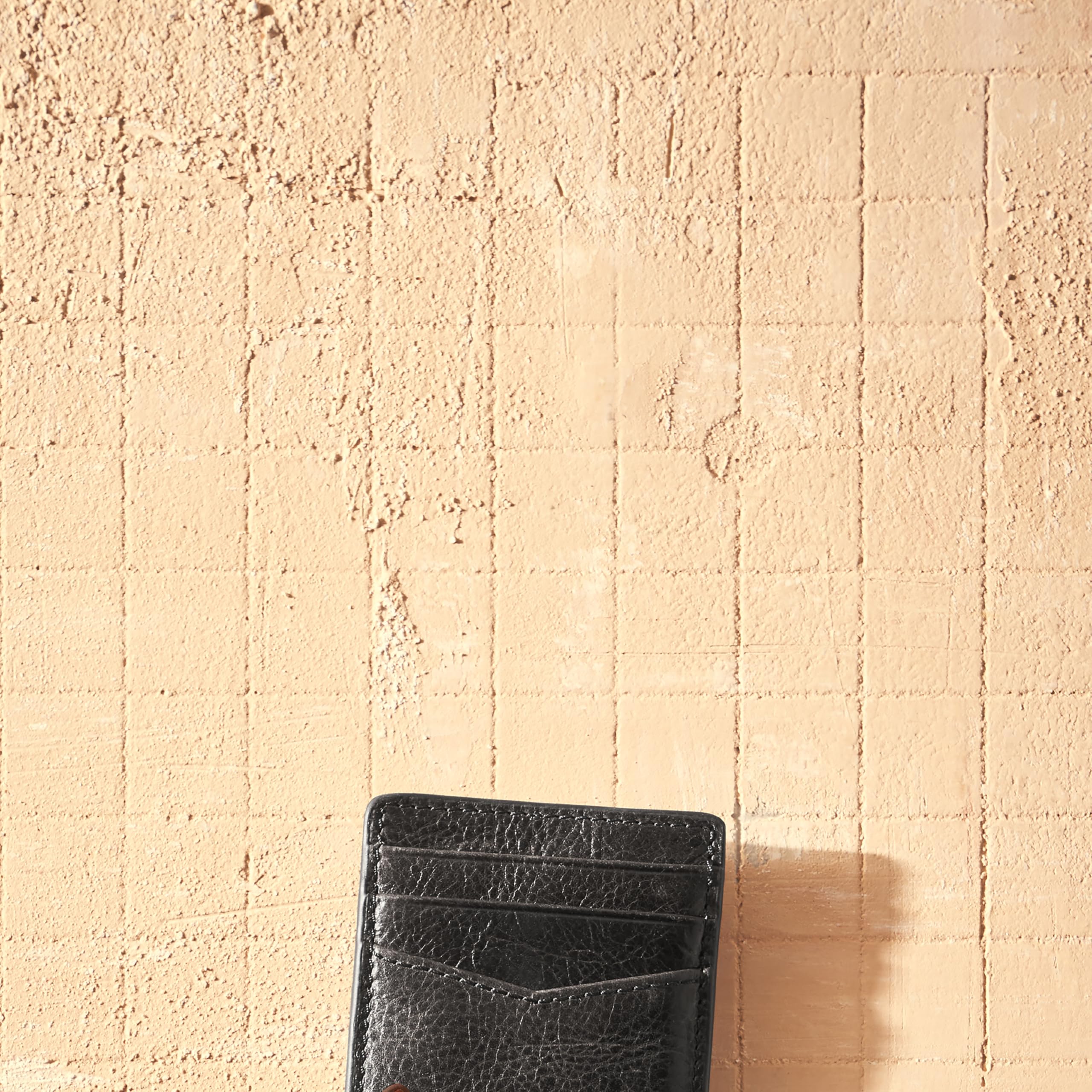 Fossil Men's Neel Leather Magnetic Card Case with Money Clip Wallet, Black, (Model: ML3691001)